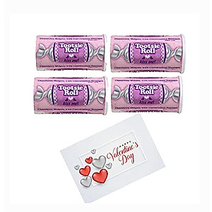Candy Rific Valentine's Tootsie Roll Kiss Me Banks, 4-oz. Packs