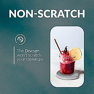 Momo Lifestyle Coasters for Drinks Drycup Stone Coaster Ultra Absorbent Made of diatomaceous Earth Ideal for Wooden and Coffee Table Non Scratch Condensation Drink Coasters (2 Pack)