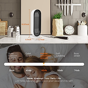 Eigffole Space Heaters for Indoor Use, Portable Electric Heater for Large Room 1500W/700W 3 Mode Switching Fast Heat in 3s Timer Remote Control Ceramic Thermostat Oscillating for Room Office Desk