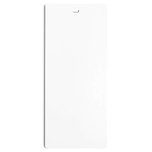 DALIX PVC Vertical Blind Replacement Slats Curved Smooth White 70.5 x 3.5 (20-Pack)