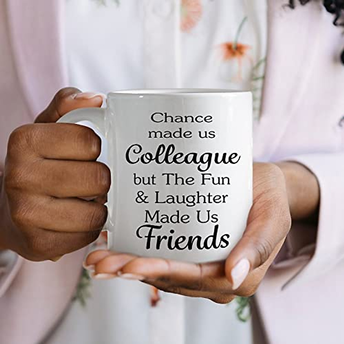 Funny Mug The Fun and Laughter Made Us Friends Family Coffee Mugs 11oz Ceramic Inspirational Quote Cup Gaming Coffee Mug Gift for Friends Coworkers Employee Thoughtful Graduation