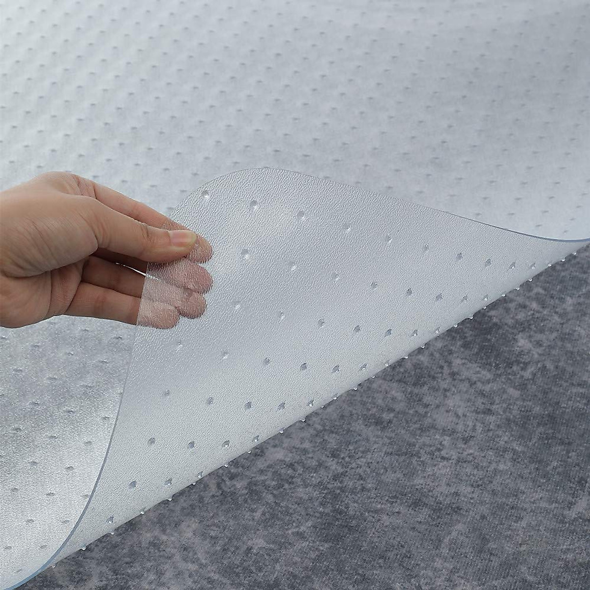 Heavy Duty Chair Mat for Carpeted Floor with Lip for Home & Office - Premium Polycarbonate Studded Medium Standard Low Pile Carpet Desk Computer Thick Chair Mats.(36" X 48")