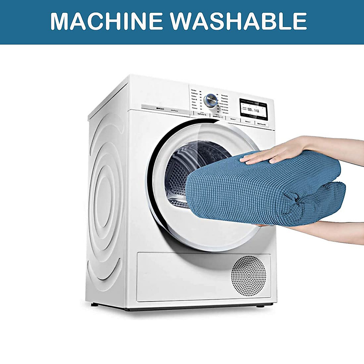 Bifaunvogel Counter Height Bar Chairs Cover Set of 4 Jacquard Swivel Bar Stools Slipcovers Stretchable Swivel Barstools Chair Covers Protector for Home Kitchen Bar Cafe Black