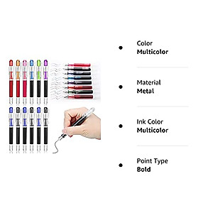 12 Pieces Disposable Fountain Pens, Quick-Drying Ink Pen, Smooth-Writing Multicolor Art Supplies for Sketching, Journaling, Calligraphy and Doodling (Mixed Colors)