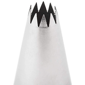 Ateco # 862 - French Star Pastry Tip .25'' Opening Diameter- Stainless Steel