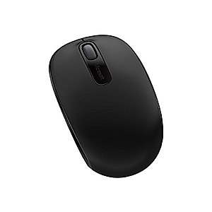 Microsoft Wireless Mobile Mouse 1850 for Business, Black. Comfortable Ergonomic Design, Wireless, USB 2.0 with Nano transceiver for PC/Laptop/Desktop, Works with Mac/Windows Computers