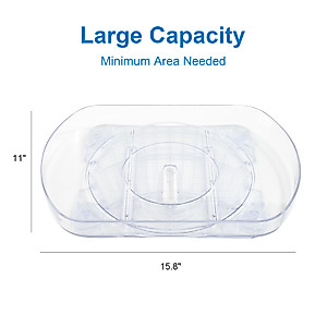 SAMTURUI Lazy Susan Turntable Organizer for Fridge, 360° Rotating, Lazy Susan Spice Storage for Cabinet, Refrigerator, Pantry, Kitchen, Table, Bathroom, Countertop