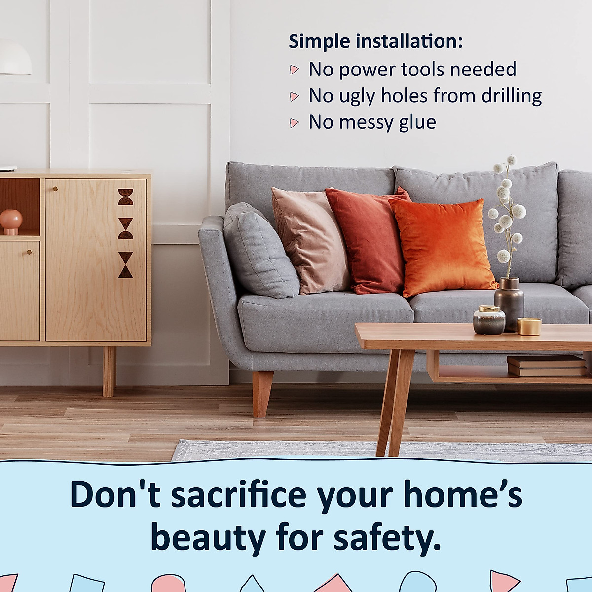 Bebe Earth Baby Proofing Corner Protectors, 12 Furniture Corner Guards Bumpers for Table - Clear Child Safety Protector for Home, New Parents and Couples