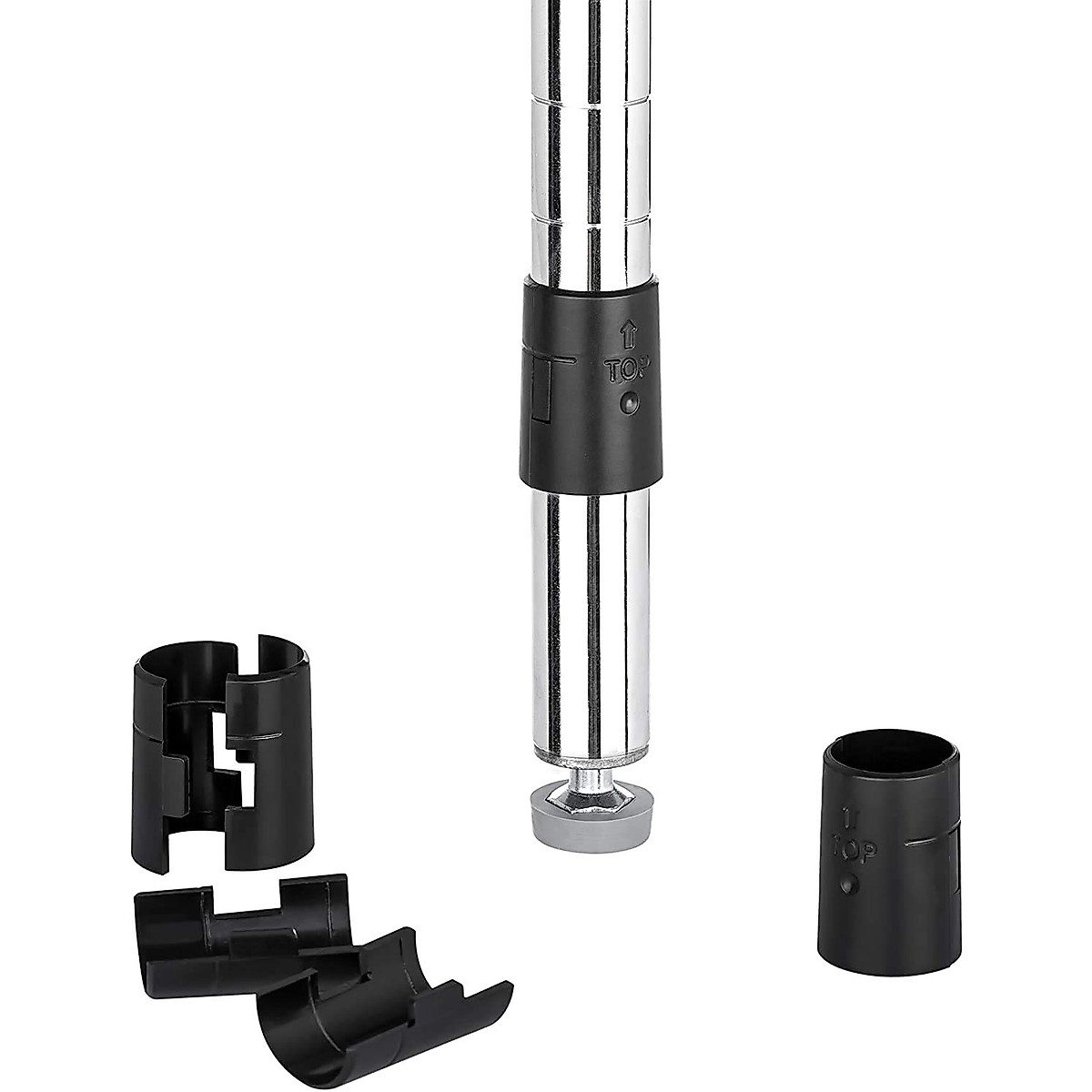 Wire Shelf Clips, Wire Shelving Shelf Lock Clips 25 Pairs 50 Pieces for 3/4" Post,Shelving Sleeves, Fits with Thunder Group, Alera, Honey Can Do, Eagle, Regency, Metro