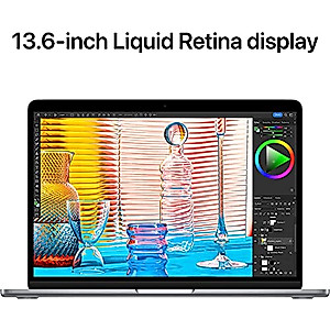 2022 Apple MacBook Air with Apple M2 chip (13-inch, 8GB RAM, 256GB SSD Storage) Space Gray (Renewed)