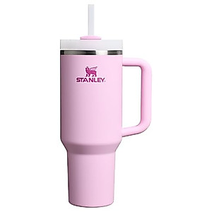 Stanley Quencher H2.0 Tumbler with Handle and Straw 40 oz | Flowstate 3-Position Lid | Cup Holder Compatible for Travel | Insulated Stainless Steel Cup | BPA-Free | Cherry Blossom