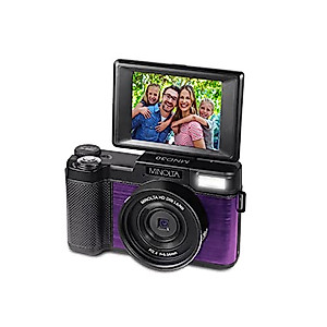 Minolta MND30 30 MP / 2.7K Ultra HD Digital Camera (Purple)