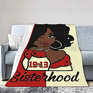 Elephant logo1913 Sorority Gifts for Women ltra-Soft Micro Fleece Blanket Gift for Girls Perfect for Couch Sofa Bed50 x40