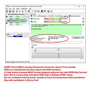 MDD - He10 HUH721010ALE601 10TB 7200RPM 128MB Cache SATA 6.0Gb/s 3.5inch Enterprise Hard Drive - 5 Year Warranty (Renewed)