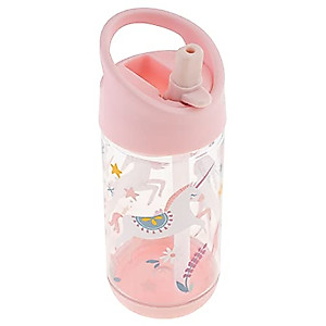 Stephen Joseph, Kids Flip Top Water Bottle, 10 oz Tritan BPA Free, Water Bottle for Girls & Boys, Back to School Flip Top Bottle, Pink Unicorn
