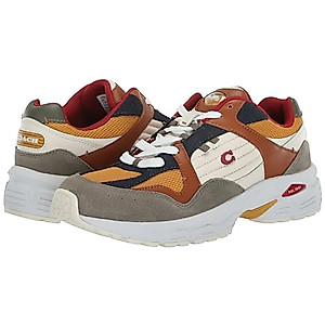 Coach Women's C301 Sneaker, Green/Buttercup, 8