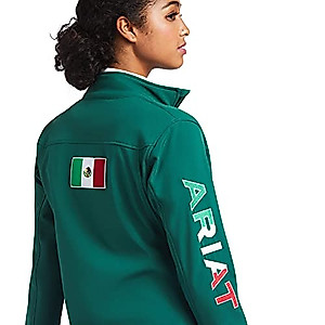 ARIAT Women's Team Softshell Mexico Jacket, Verde
