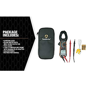 Southwire - 65031640 CLAMP METER; 400A AC/DC 21530T;Black/Brown