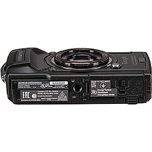 Olympus Tough TG-6 Digital Camera (Black) with Essential Accessory Bundle – Includes: SanDisk Ultra 64GB SDXC Memory Card + 2X Extended Life Seller's Replacement Batteries with Charger + More