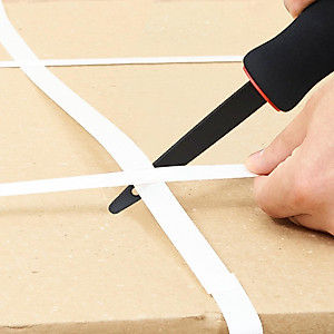 Booche Portable Carton, Box and Scrape Cutter - Family Friendly, Fast Cutting, Soft Handle Grip, Unique Design Cardboard Cutter - Safer Alternative to Sharp Razor and Knives (1)