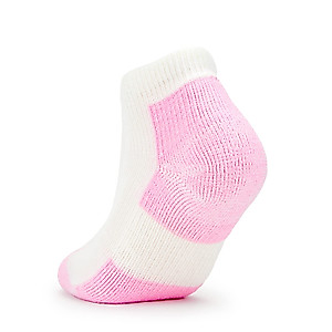 Thorlos Women's DWMXW Max Cushion Distance Walking Ankle Socks, Wht/Pink, Small