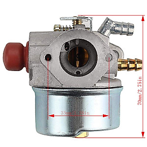 LIYYOO 640025A Carburetor + Air Filter Tune Up Kit for Tecumseh 640135A 640004 640014 640025 640017 640117 640104 OHH50 OHH55 OHH60 OHH65 5.5HP Engine Lawn Mower Pressure Washer Snow Thrower Carb