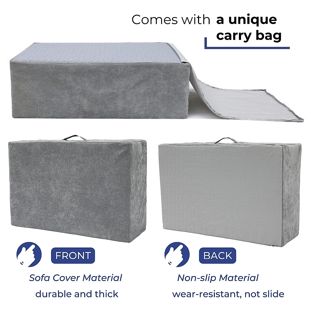 MeMoreCool Tri Folding Mattress Twin, Foldable Mattress Trifold Foam Bed Floor Mattress for Adults, Portable Mattress Tri Fold Guest Bed, Fold Up Futon Floor Sleeping Mat Tri-Fold Mattress