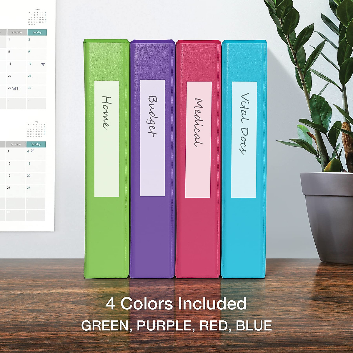 Oxford 1.5-inch Easy Open Binders - Durable 4-Pack for School & Office