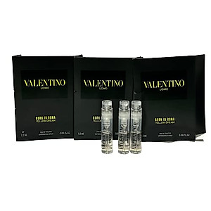 Valentino Uomo Born In Roma Yellow Dream Men Sample Spray Vial Eau De Toilette EDT Perfume (Set of 3)