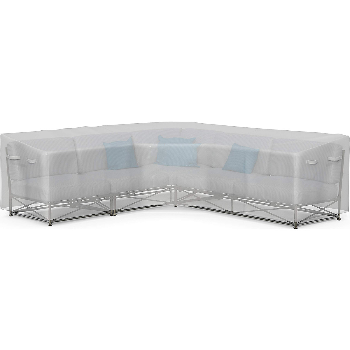 Simple Houseware Patio V-Shaped Sectional Sofa Set Cover