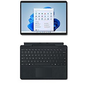Microsoft Surface Pro 8 13" Touchscreen - Intel Evo 11th Gen Core i5-8GB RAM - 256GB SSD - Windows 11 Home - Graphite (IUS-00001) Bundle with Black Keyboard