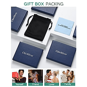 ChicSilver 925 Sterling Silver Ring for Women Triquetra Celtic Knot Promise Ring Simple Classic Irish Eternity Wedding Band Size 7