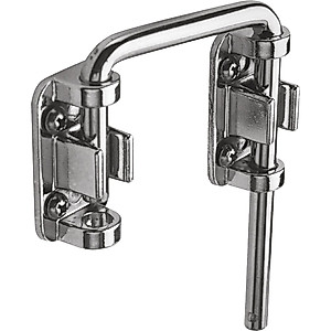 Prime-Line Products U 9847 Patio Sliding Door Loop Lock, Chrome & Defender Security U 9858 Sliding Patio Door Lock Pin, 2-5/8 inch, Chrome Finish
