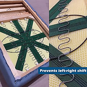 Kaupuar Upholstery Stay Wire for Sofa Furniture Springs Repair Kit ，40 Clips ，Each Section is 25 Inches Long *6 Pcs.