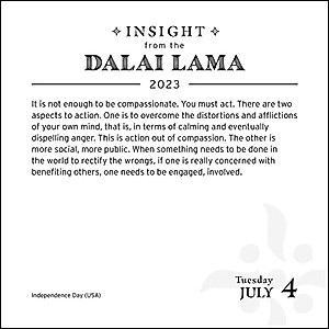 Insight from the Dalai Lama 2023 Day-to-Day Calendar