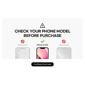 EASY POSITION Screen Protector Film (3-Pack) for iPhone 13 mini, [Matte] Anti Glare, Perfect Touch, Easy Installation with Guide tool