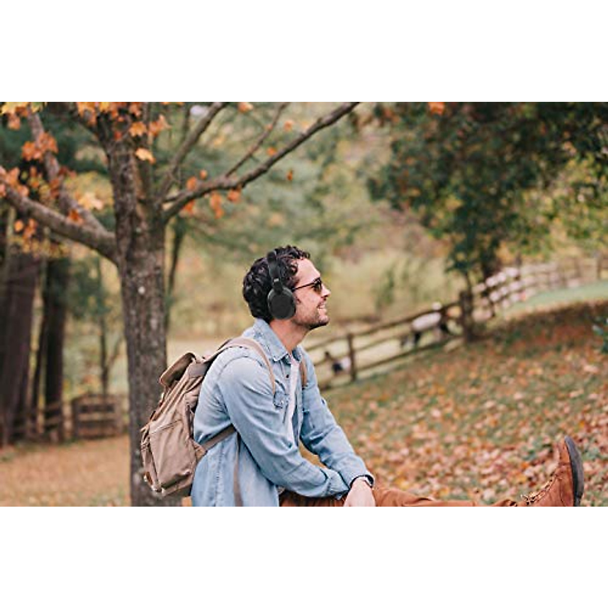 Altec Lansing Whisper Active Noise Cancelling Headphones, Black (MZX1003-BLK)