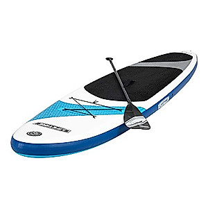 Lifetime Vista Inflatable Stand Up Paddle Board, 11' Long x 32" Wide x 6" Thick, Durable and Lightweight SUP, Stable Wide Stance Deck, Includes Backpack, Paddle, Pump, Removable Fin and Repair Kit