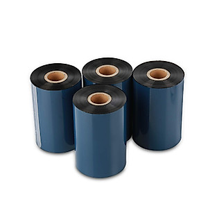 CYTTR Thermal Transfer Ribbon - Premium Wax Printer Ribbon 1"Core Ink Out- 1 Roll (4.33" x 1476') 110mm450m for Zebra ZT410,ZT420,ZT610,105SL,110*i4,140*i4,zt230,Godex ez2300,Citizen s700