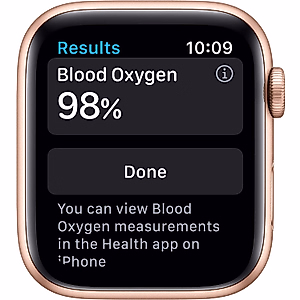 Apple Watch Series 6 (GPS, 44mm) - Gold Aluminum Case with Pink Sand Sport Band (Renewed)