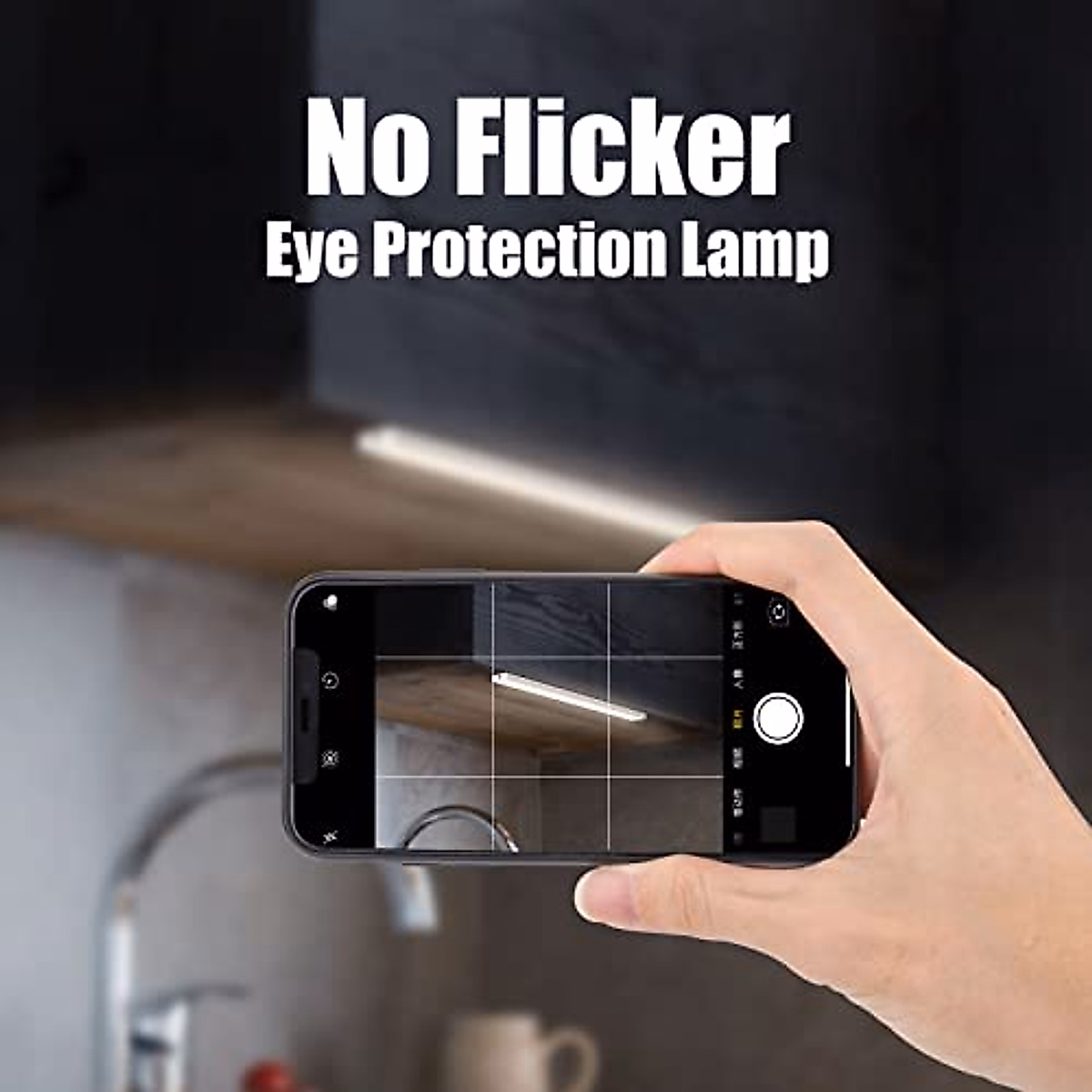 DWEPTU LED Under Cabinet Lighting, Under Cabinet Lights with USB Powered Under Cabinet Lights for Closet Light Bar Under Counter Lighting Work Tables Student Dormitory (Include AC Power Plug)