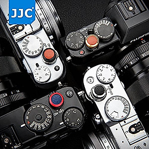 JJC Compatible Soft Shutter Release Button Cap for Fuji Fujifilm X-T30 II XT30 X-T3 XT3 X100F X-Pro2 X-Pro1 X-T2 X-E3 X-E2S X-T20 X-T10 X100T X100S for Sony RX10 IV III II, RX1RII RX1R RX1 / GR Black
