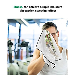 Golf Towel Watercolor Christmas Stocking Berry,Waffle Pattern Microfiber Club Cleaner Golf Towels with Carabiner Clip for Women Men Dad,Black White Buffalo Plaid Bow Golf Towel for Golf Bags,24x16in