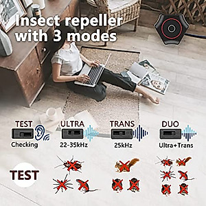 Virine Mice Repellent Plug-ins, Rodent Squirrels Repellent Indoor Ultrasonic Pest Repeller Mouse Deterrent Rat Control for Home Attic Garage RV