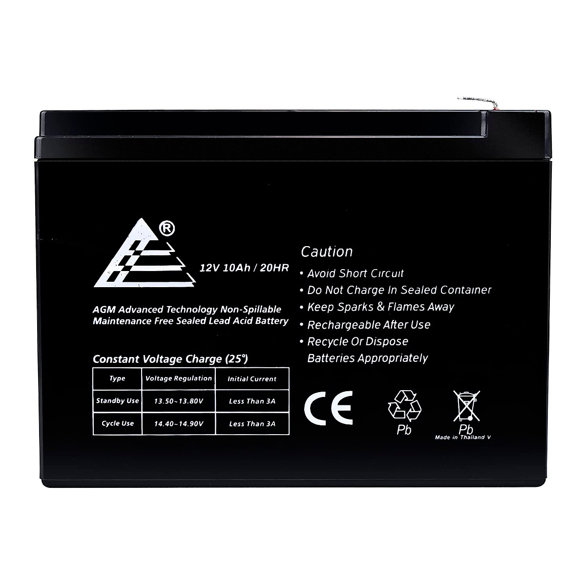 ExpertPower SLA Replacement Battery 12V 10AH AGM Battery- Sealed Lead Acid- Rechargeable & Maintenance Free ECI Power