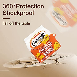 3Pack WQNIDE for Airpods 3rd Generation Case, Funny Food Goldfish Rainbow Candy Chocolate Protective Cover, Kawaii Cartoon Soft Silicone Design for Women Men Girls Apple AirPod 3 Cases with Keychain