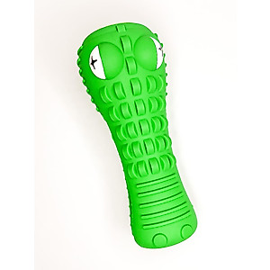 SINCREX USA Dog Toothbrush Dental Chew Crocodile Dog Toy, Teeth Cleaning, Teething Aid, The Best Indestructible Dog Toy for Aggressive Chewers, Dog Chew Toy for Medium to Large Dogs (Green)