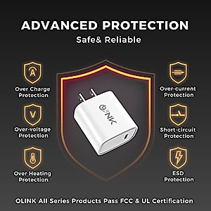 iPhone 14 13 12 Fast Charger 20W PD USB C Wall Charger Fast Charging Block Power Adapter Compatible with iPhone 14 Pro Max/13 Pro Max/12 Pro Max/11 Pro Max/XS Max/XS/XR/X/Airpods Pro/Apple Watch Ultra