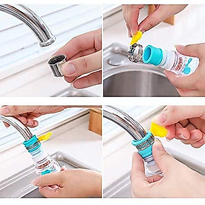 Kitchen Faucet Water Filter, Water Purifier, Kitchen Faucet Head 360¡ã Rotatable Faucet Sprayer Tap Booster Filter, Adsorbing Rust in Water, Residual Sand Chlorine, Harmful Heavy Metal Ions