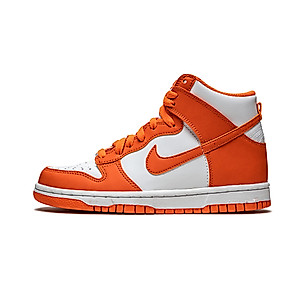 Nike Youth Dunk High GS Syracuse, White/Orange Blaze/White, 7Y